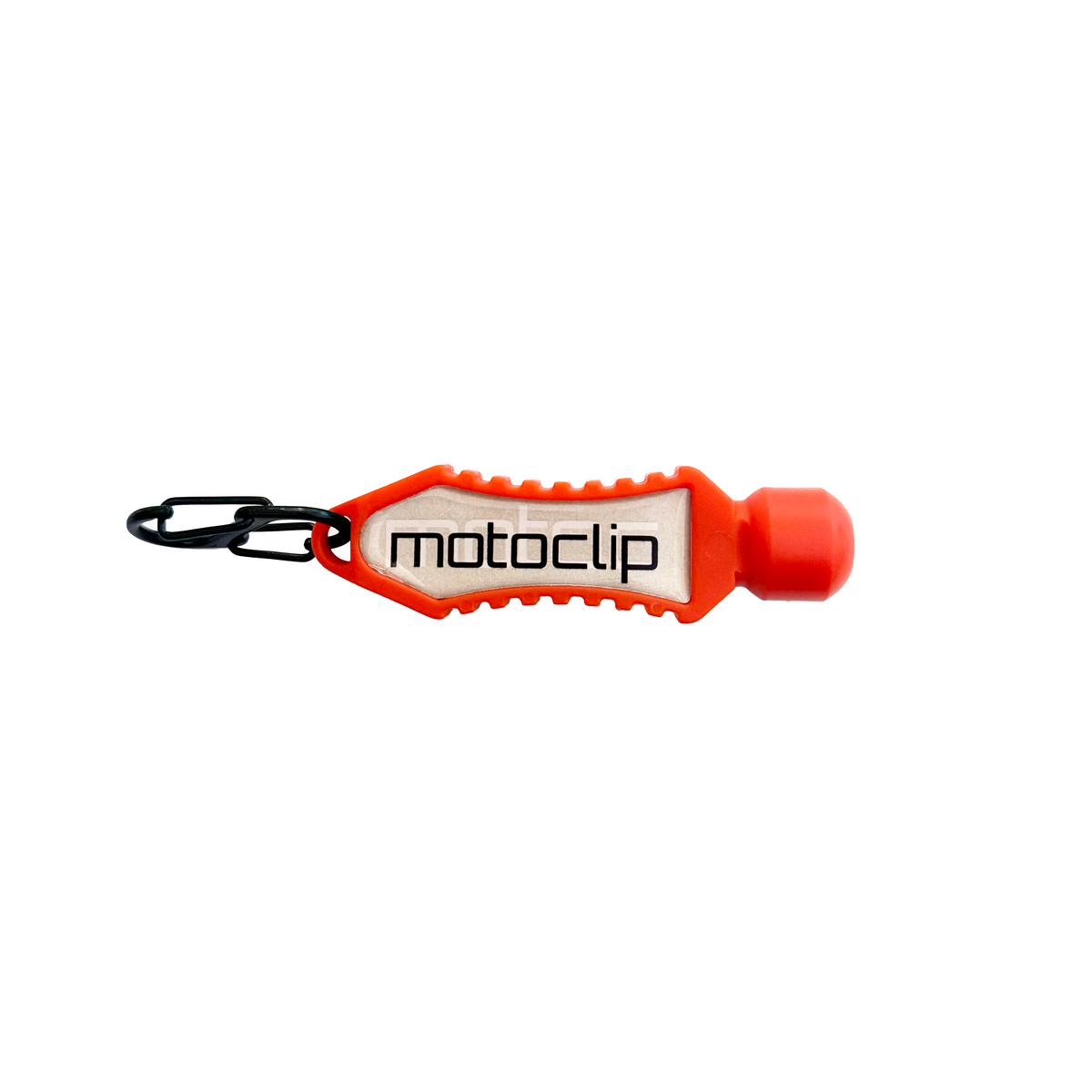 Motoclip rouge - Logo noir